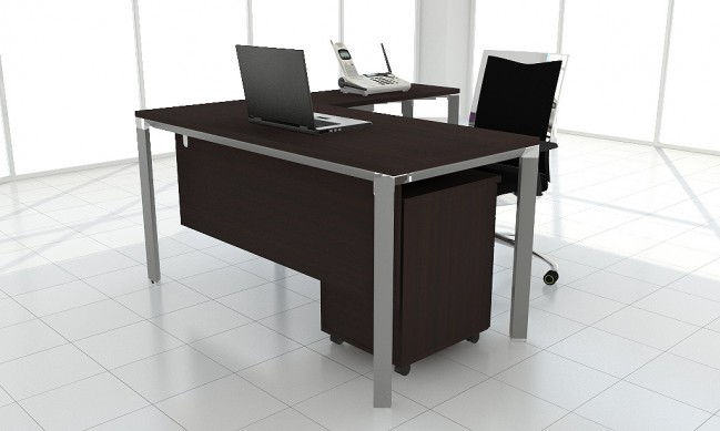 SL55 Series L-Shape Table | A2Z Office Supply Sdn Bhd