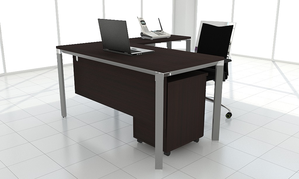 SL55 Series L-Shape Table | A2Z Office Supply Sdn Bhd