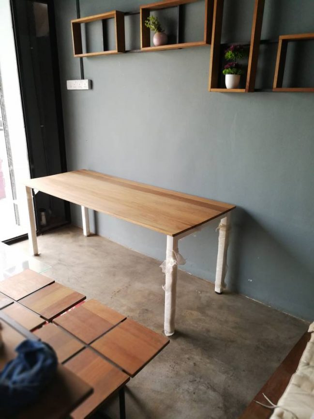 wooden table – Balau wood | A2Z Office Supply Sdn Bhd