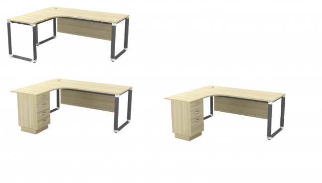O Series L- Shape Table | A2Z Office Supply Sdn Bhd