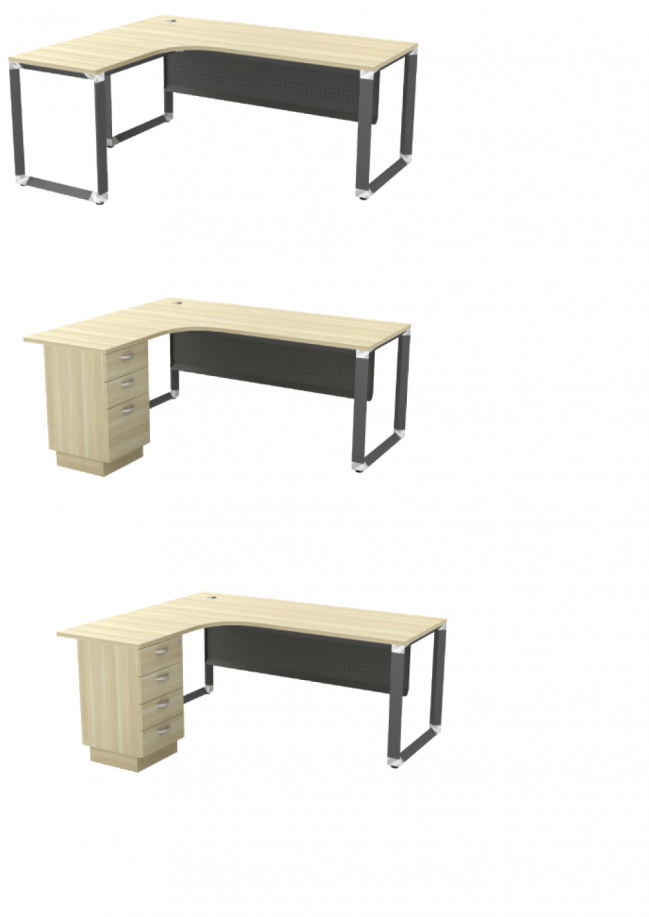 O Series L- Shape Table | A2Z Office Supply Sdn Bhd