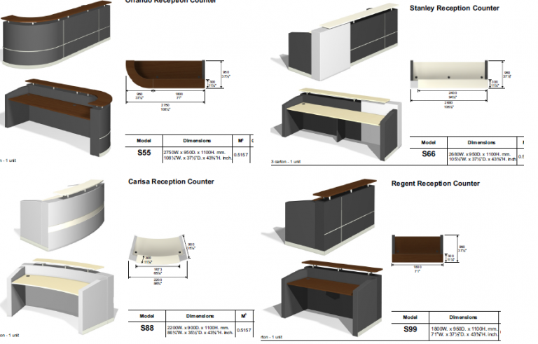 Reception counter | A2Z Office Supply Sdn Bhd