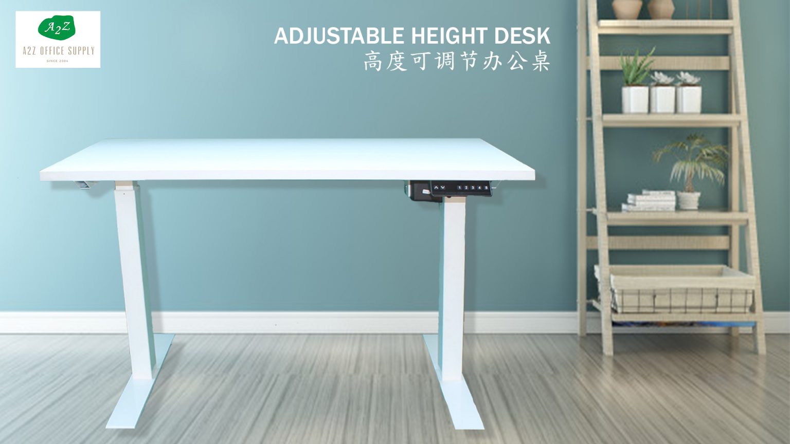 Motorized Adjustable Height Table EDGE DESK ( 4’ft ~ 6’ft) | A2Z Office ...
