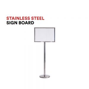 Stainless Steel Sign Board | Stand | A2Z Office Supply Sdn BhdDisplay ...