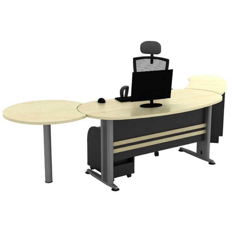 [TMB 33-SET] EXECUTIVE TABLE SET (METAL J LEG) | A2Z Office Supply Sdn ...