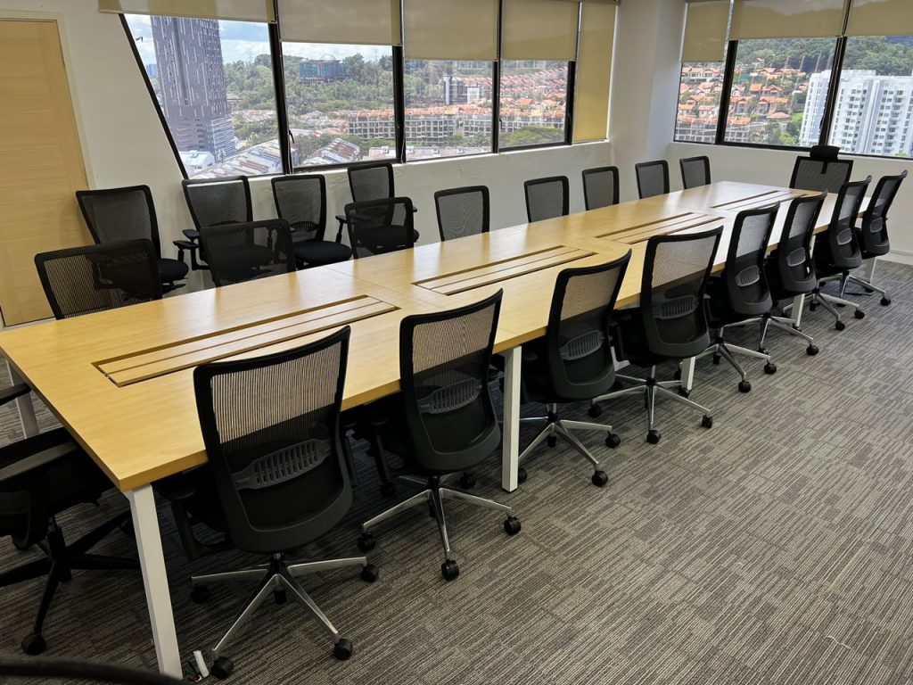 [AZC-02] Conference Table with Wooden Flipper | A2Z Office Supply Sdn ...