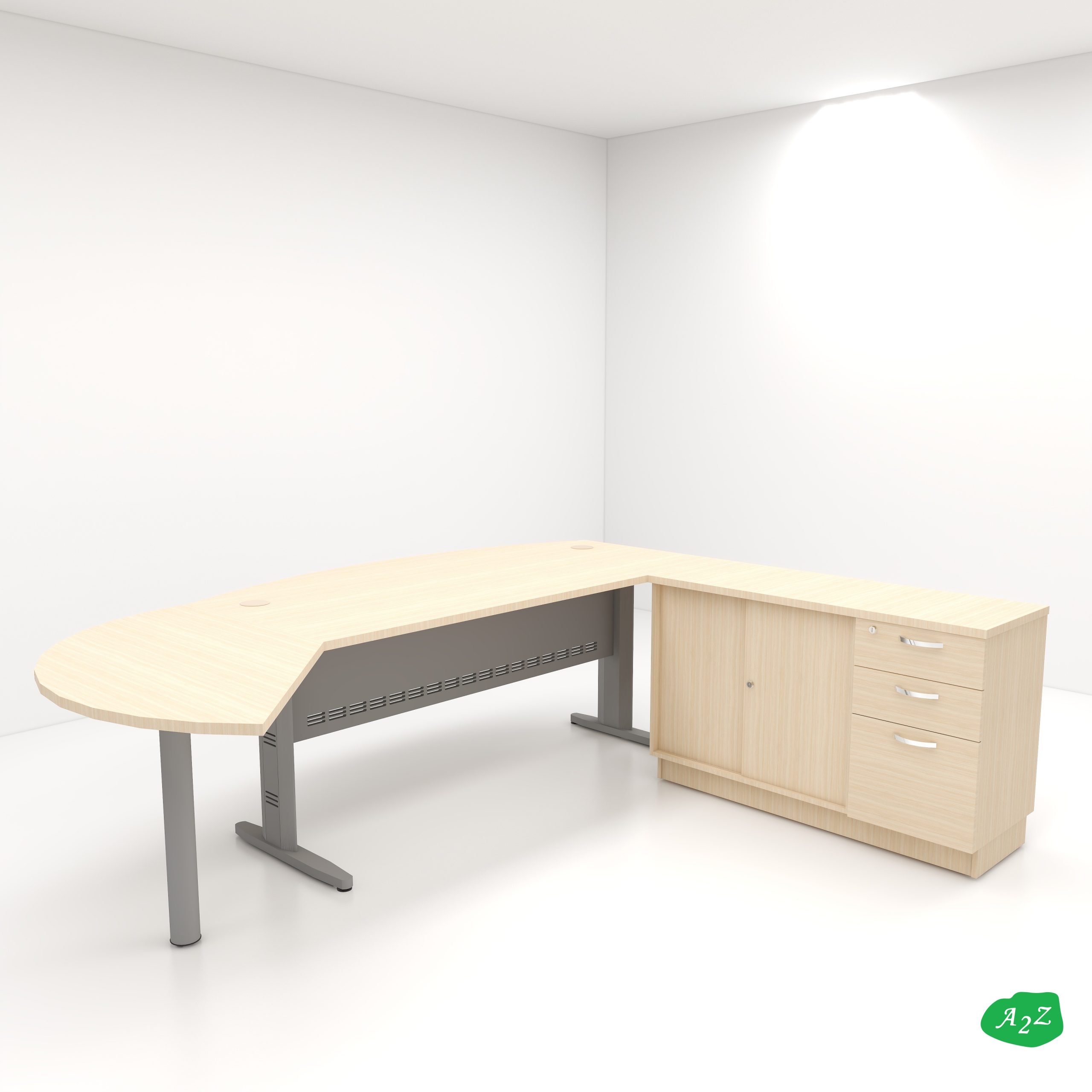 [QMB 180A-SET] EXECUTIVE TABLE SET (METAL J LEG) | A2Z Office Supply ...